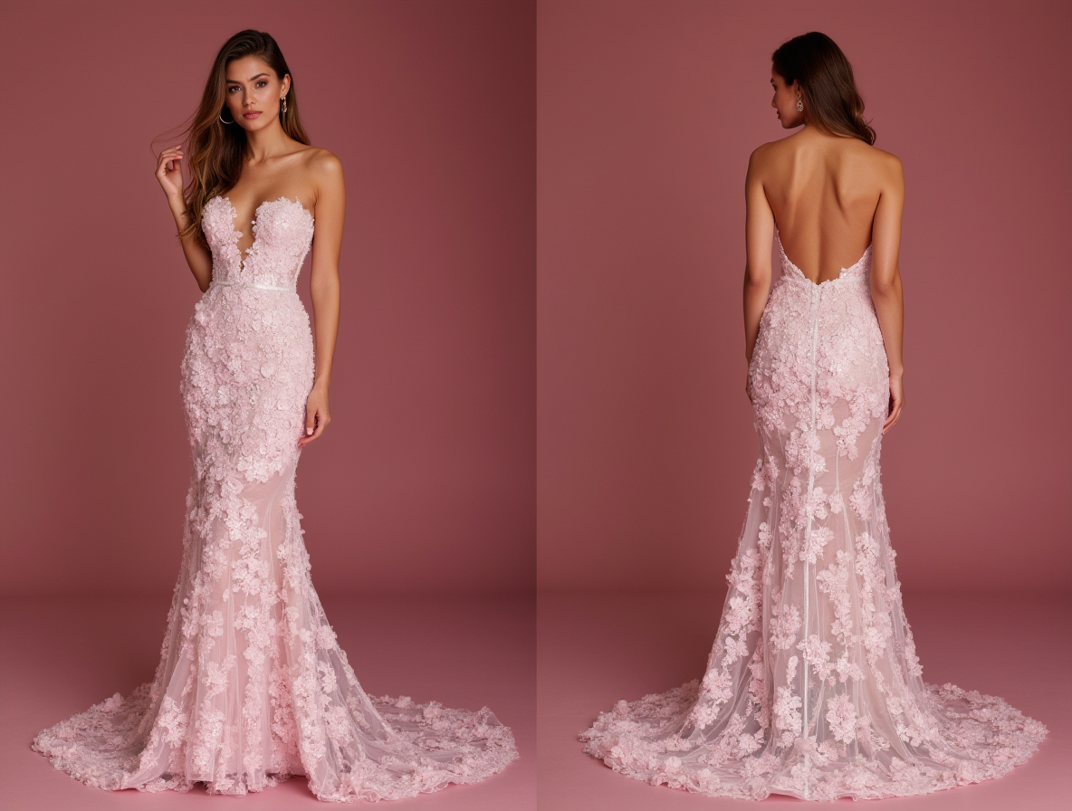 Glamorous Fishtail Wedding Dress for a Red-Carpet-Inspired Bridal Look ...